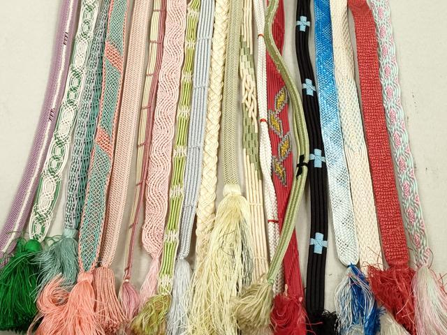 平和屋着物＊夏物　和装小物　帯締め20本　逸品　DAAV8113by