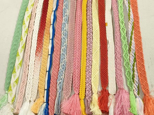 平和屋着物＊夏物　和装小物　帯締め20本　逸品　DAAV8115by