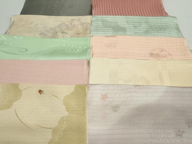 平和屋着物＊夏物　和装小物　帯揚げ10枚　正絹　逸品　DAAV8121by