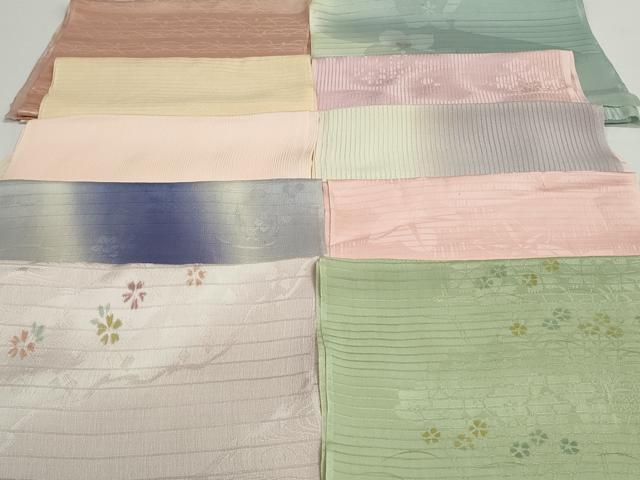 平和屋着物＊夏物　和装小物　帯揚げ10枚　正絹　逸品　DAAV8129by