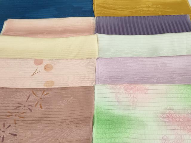 平和屋着物＊夏物　和装小物　帯揚げ10枚　正絹　逸品　DAAV8131by