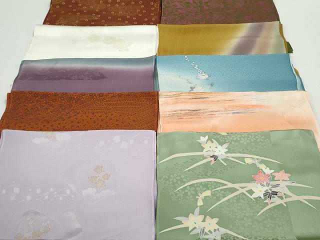 平和屋着物★和装小物　帯揚げ10枚　正絹　逸品　DAAV8136by