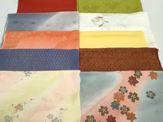 平和屋着物★和装小物　帯揚げ10枚　正絹　逸品　DAAV8142by