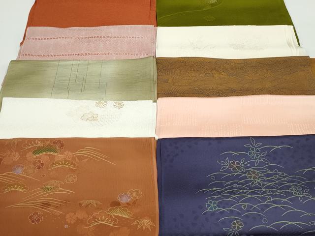 平和屋着物★和装小物　帯揚げ10枚　正絹　逸品　DAAV8152by