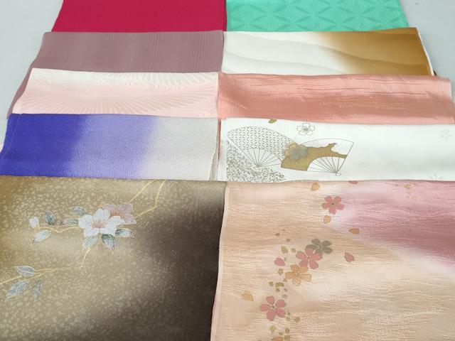 平和屋着物★和装小物　帯揚げ10枚　正絹　逸品　DAAV8158by