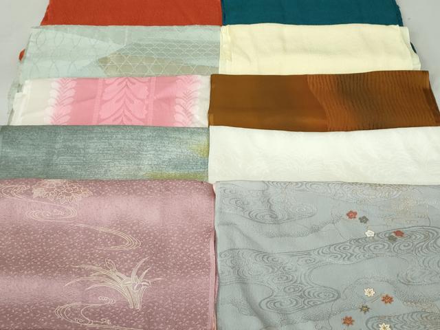 平和屋着物★和装小物　帯揚げ10枚　正絹　逸品　DAAV8171by