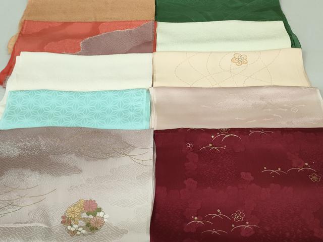 平和屋着物★和装小物　帯揚げ10枚　正絹　逸品　DAAV8174by