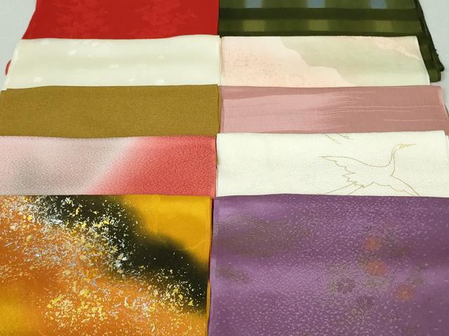 平和屋着物★和装小物　帯揚げ10枚　正絹　逸品　DAAV8188by