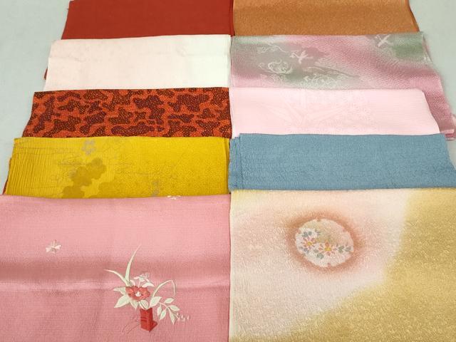 平和屋着物★和装小物　帯揚げ10枚　正絹　逸品　DAAV8190by