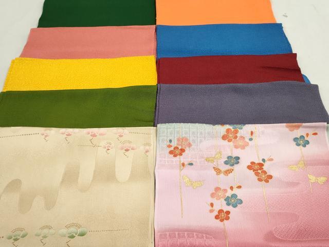 平和屋着物★和装小物　帯揚げ10枚セット　正絹　逸品　DAAV8195by