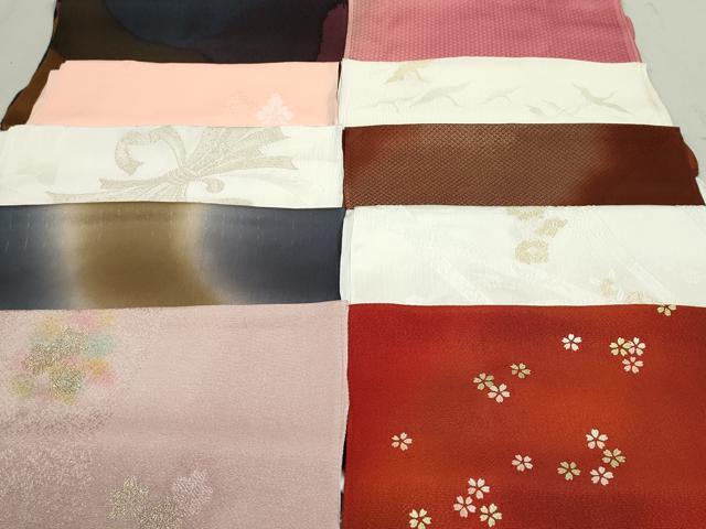 平和屋着物★和装小物　帯揚げ10枚セット　正絹　逸品　DAAV8221by