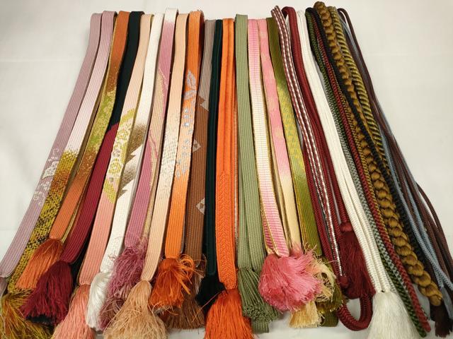 平和屋着物●和装小物　帯締め20本セット　高麗組　冠組　奈良組　鎌倉組　金銀糸　逸品　DAAV8248zzz