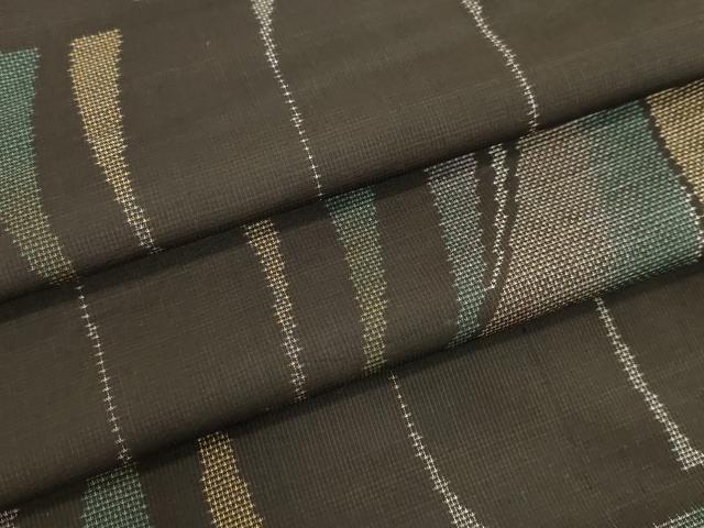 平和屋着物●本場大島紬　9マルキ　抽象文様　正絹　逸品　DAAV8531tw