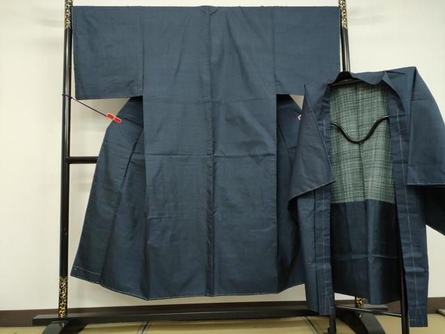 平和屋着物●男性　本場大島紬　アンサンブル　100亀甲　総詰め　正絹　逸品　未使用　DAAV8553tw