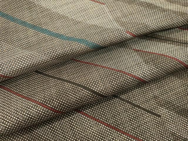 平和屋着物●本場大島紬　7マルキ　斜線文　正絹　逸品　未使用　DAAV8618tw