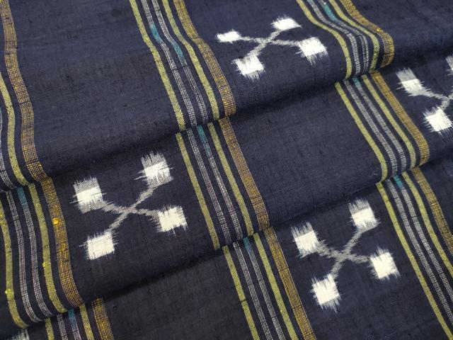 平和屋着物●上質な紬　間道　鈴乃屋扱い　正絹　逸品　DAAV8637tw