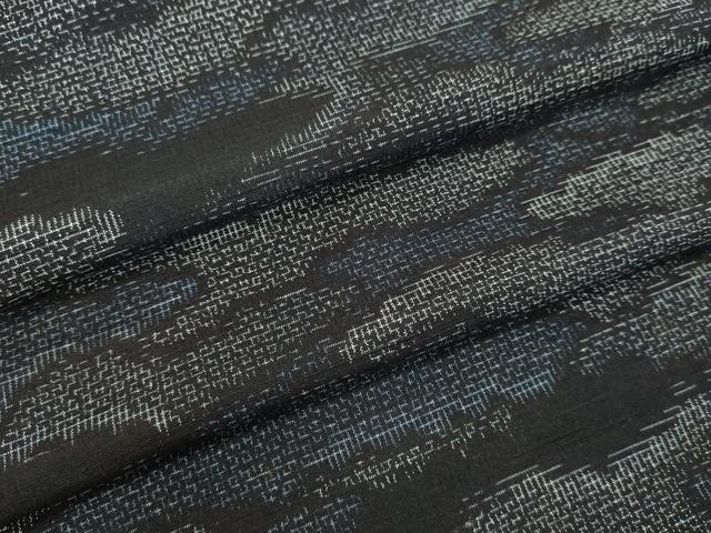 平和屋着物●上質な紬　雲重ね文　正絹　逸品　DAAV8686tw