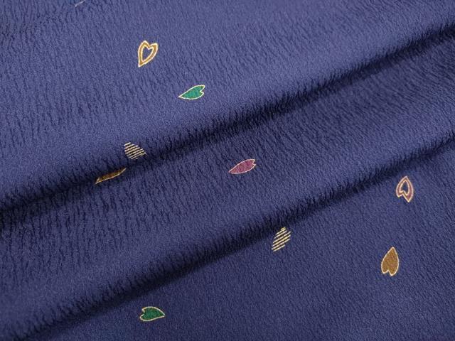 平和屋着物●上質な小紋　舞桜文　金彩　ロング丈　正絹　逸品　DAAV8699tw