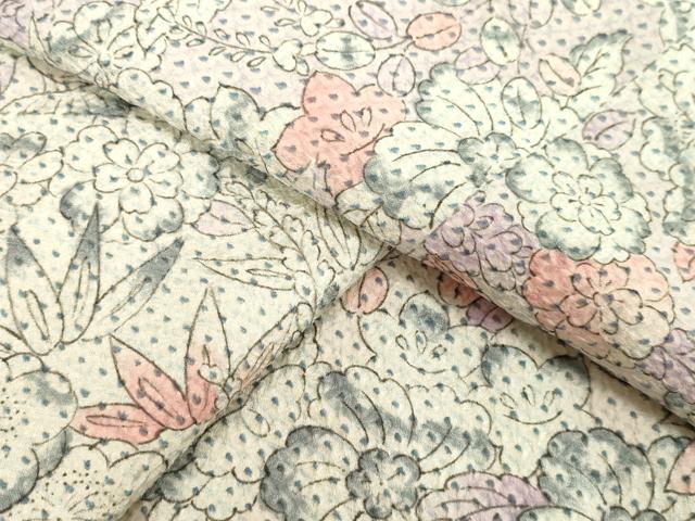 平和屋着物●上質な小紋　総絞り　辻が花　正絹　逸品　DAAV8744tw