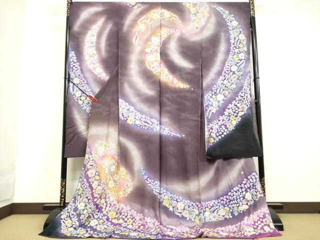 平和屋着物●豪華振袖　作家物　絞り　辻が花　暈し染め　金彩　仮絵羽　逸品　未使用　DAAV8800tw