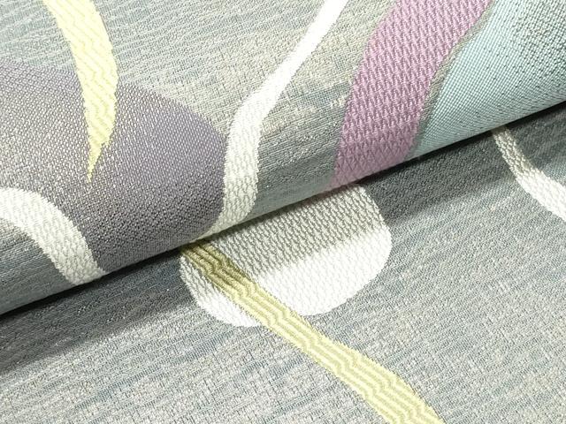 平和屋着物○六通柄袋帯 抽象文様 金糸 正絹 逸品 DAAV9162ob