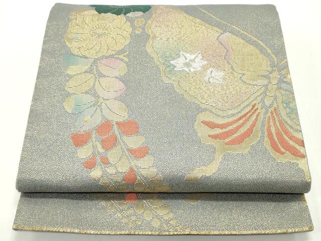 平和屋着物●染織工芸むつろ　辻が花　手描き　絞り　六通柄袋帯　創作辻が花　金銀糸　正絹　逸品　DAAV9168ob