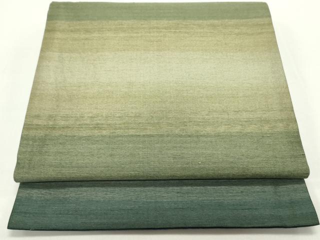 平和屋着物●全通柄袋帯　山家紬　霞横段文　正絹　逸品　DAAV9325ob