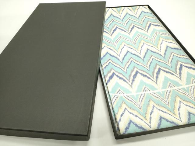 平和屋着物●西陣　大光織物謹製　六通柄袋帯　抽象文様　箱付き　証紙付き　正絹　逸品　未使用　DAAV9326ob