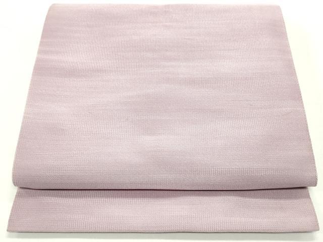 平和屋着物●京都の和装業の老舗一門　千切屋　爪掻き本綴れ　八寸名古屋帯　霞文　薄葡萄色　正絹　逸品　DAAV9436ob