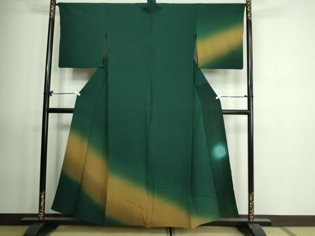 平和屋着物▽訪問着 単衣 霞文 暈し染め 正絹 逸品 DAAP7469du