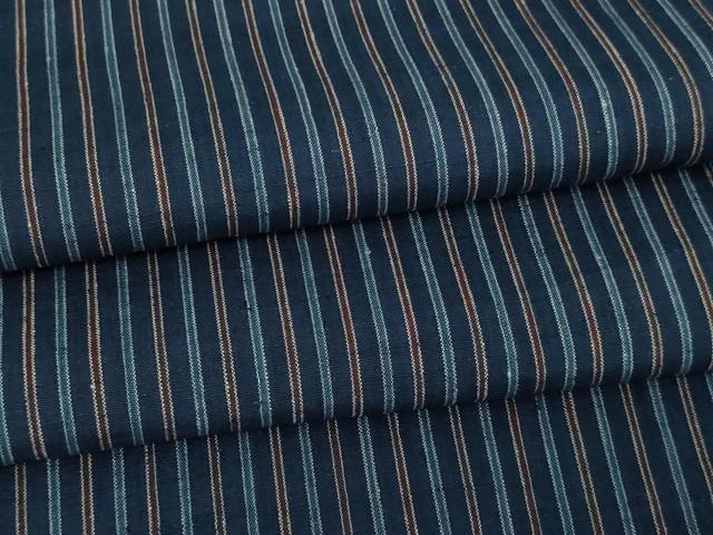 平和屋着物▽上質な紬　単衣　間道　正絹　逸品　DAAV9575sf