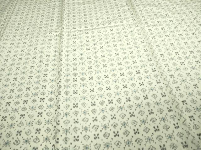 平和屋着物▽上質な紬　単衣　吉祥文　正絹　逸品　DAAV9578sf