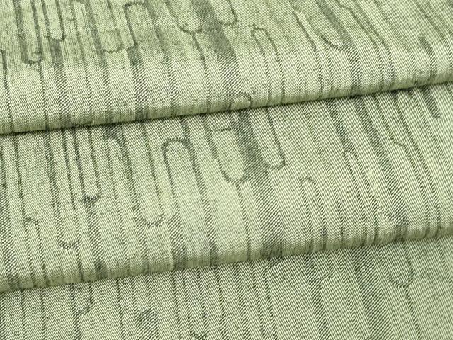 平和屋着物▽上質な紬　単衣　変わり間道　正絹　逸品　DAAV9590sf