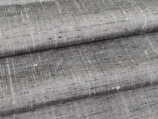 平和屋着物▽上質な紬　単衣　浅紫色　正絹　逸品　DAAV9610sf