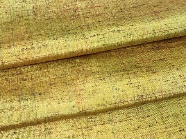 平和屋着物▽上質な紬　単衣　霞文　正絹　逸品　DAAV9637sf