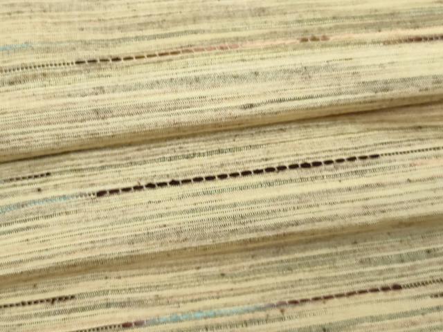 平和屋着物▽上質な紬　単衣　霞文　正絹　逸品　DAAV9670sf