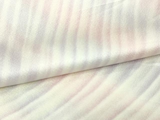 平和屋着物▽上質な小紋 単衣 斜縞 三越扱い 正絹 逸品 DAAV9684sf