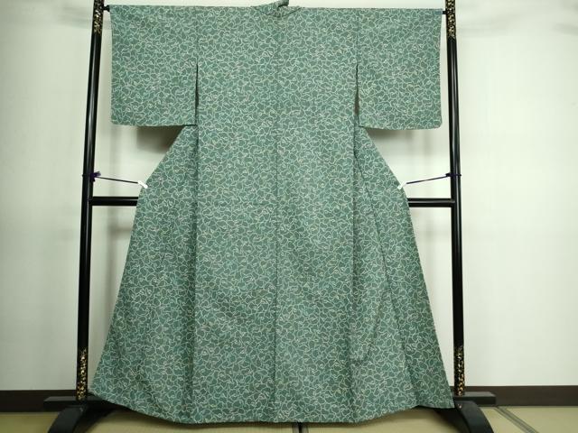 平和屋着物▽小紋　単衣　花尽くし文　洗える着物　DAAV9764sf 平和屋着物▽小紋 単衣 花尽くし文 洗える着物 DAAV9764sf