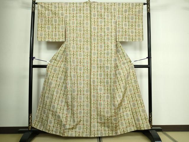 平和屋着物□上質な紬 霞文 正絹 逸品 BAAM0287bs