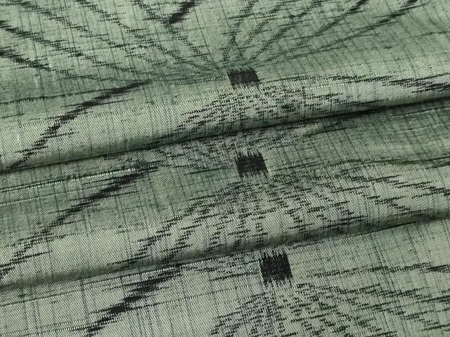 平和屋着物▽上質な紬　単衣　舞花文　正絹　逸品　DAAV9857sf