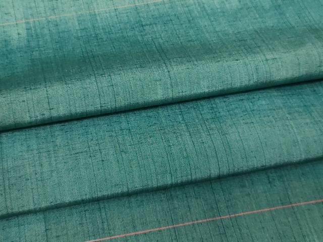 平和屋着物▽上質な紬　単衣　霞文　正絹　逸品　DAAV9859sf