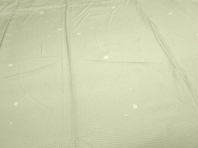 平和屋着物▽上質な小紋　単衣　舞葉文　金彩　正絹　逸品　DAAV9974sf