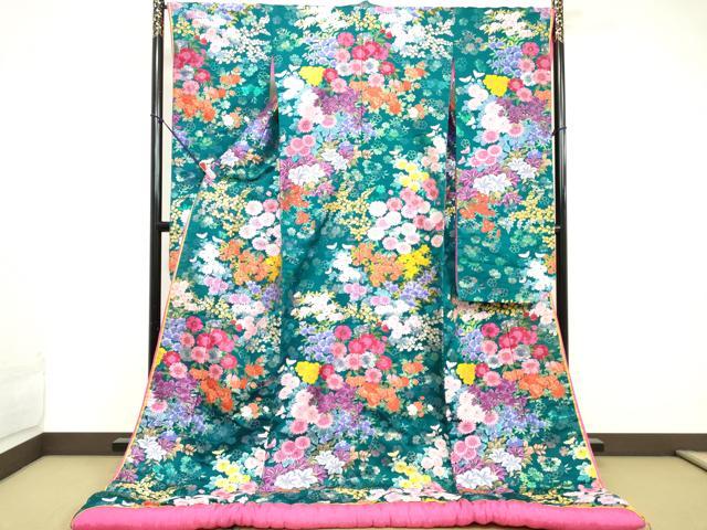 平和屋本店●色打掛　和装　婚礼　結婚式　花嫁　神社挙式　唐織　草花文　金銀糸　逸品　DAAW2064zy