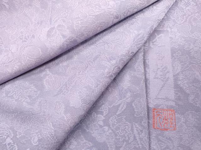 平和屋着物●本加賀友禅作家　由水煌人監修　小紋　草花地紋　暈し染　さが美扱い　正絹　逸品　DAAW3208fe