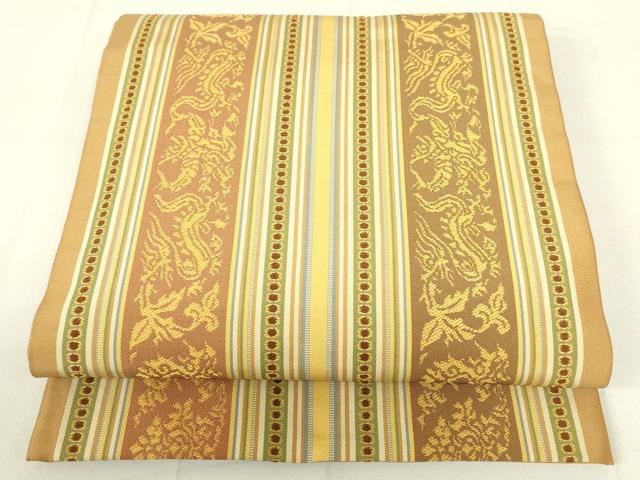 平和屋着物●桝屋高尾　六通柄　本袋帯　名物手　宮内間道　正絹　逸品　DAAW4449cm