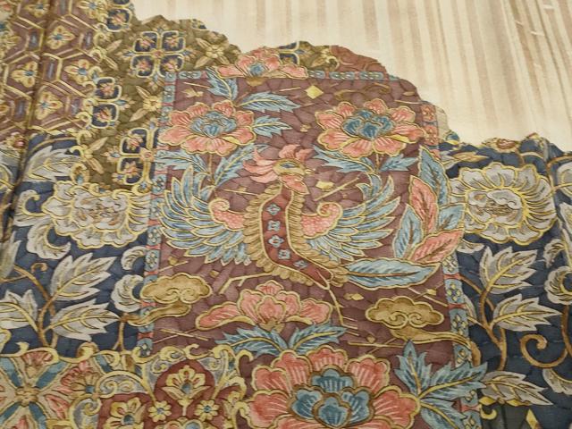 平和屋着物○訪問着 絞り 橘文 黒地 正絹 逸品 AAAY9863ck