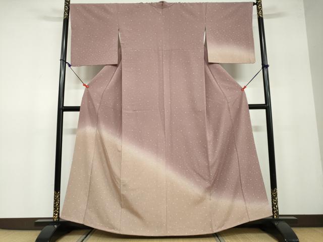 平和屋着物●訪問着　箔散らし文　暈し染め　正絹　逸品　DAAW5145ud