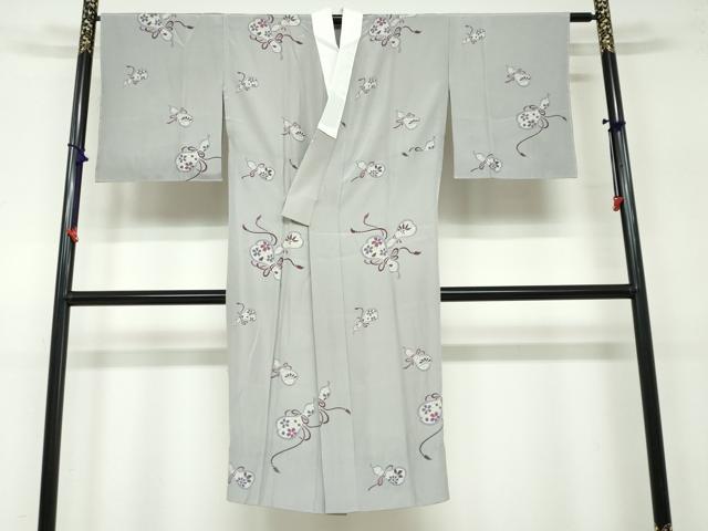 平和屋着物●長襦袢　無双仕立て　ひょうたん　瓢箪　正絹　逸品　DAAW5201ud