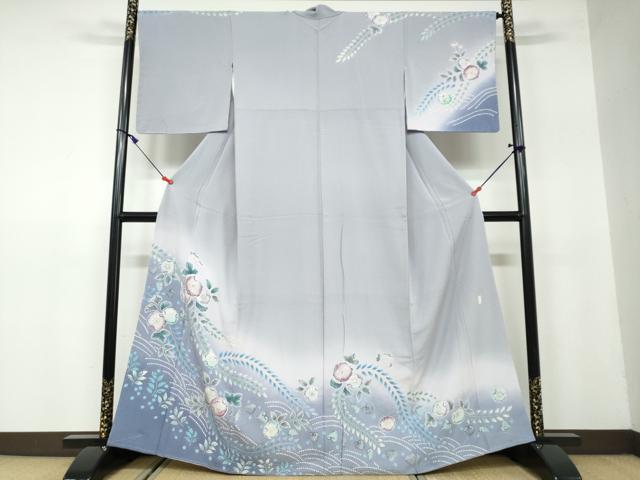 平和屋着物●訪問着　作家物　絞り　辻が花　暈し染め　正絹　逸品　未使用　DAAW5214ud