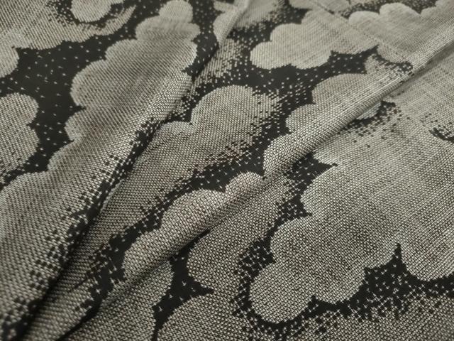 平和屋着物●本場大島紬　9マルキ　雲霞文　正絹　逸品　DAAW5232ud